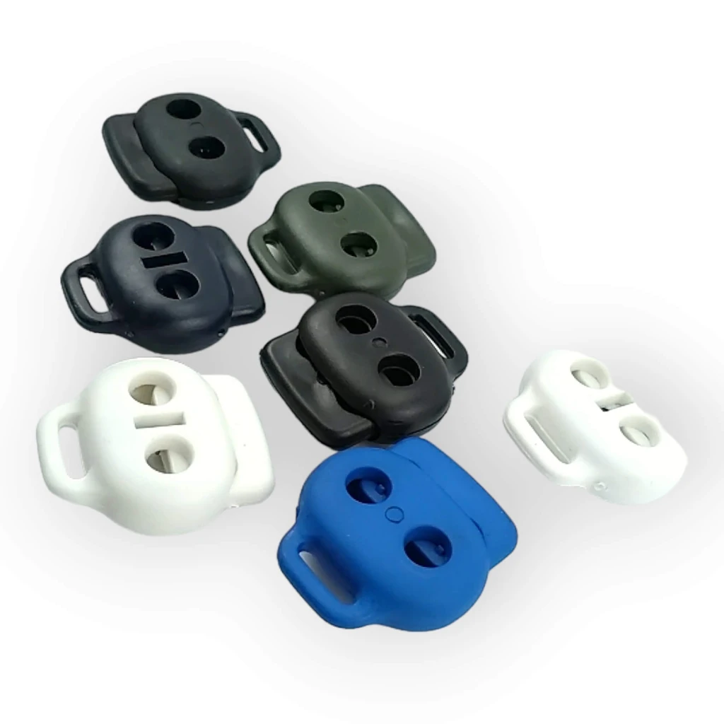 Plastic Stopper Two Hole 4 mm Hole Diameter Top Press - Bottom Bridge ...